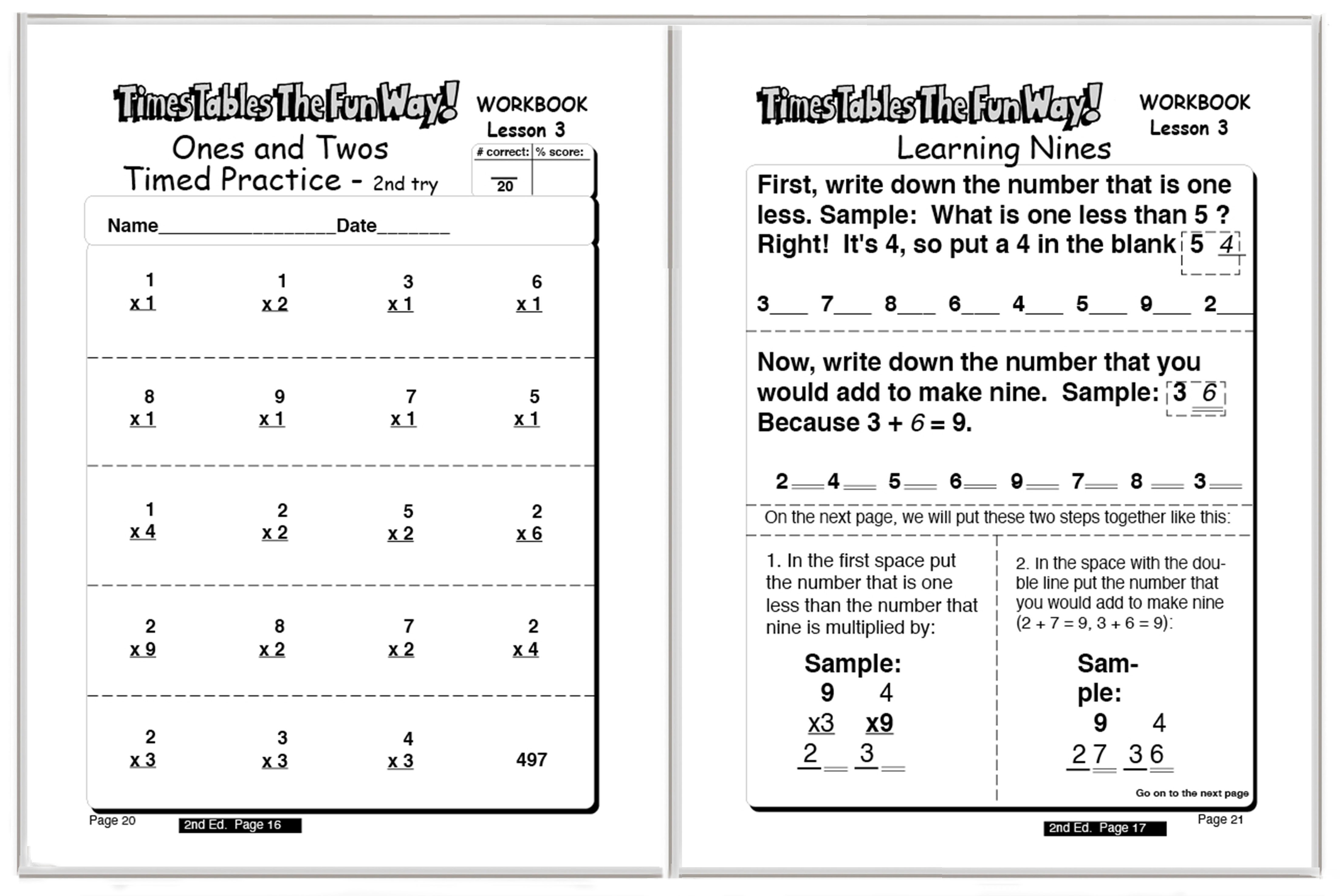 Times Tables the Fun Way Student Workbook - City Creek Press, Inc.